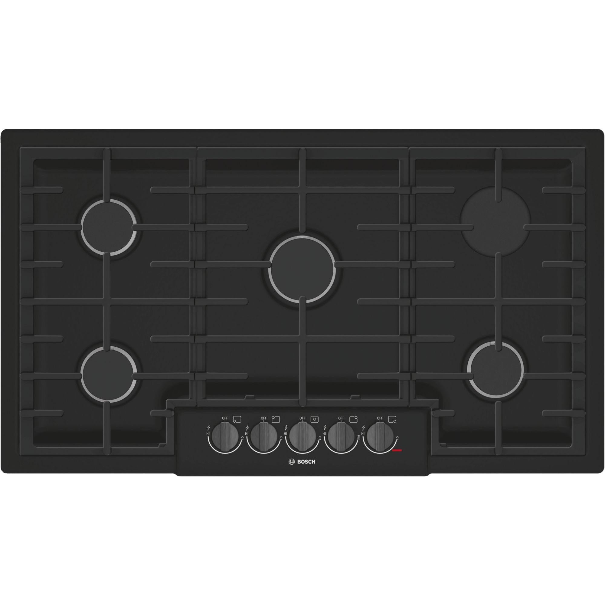 Bosch Table de cuisson encastrée à gaz de 36 po avec brûleur OptiSim®