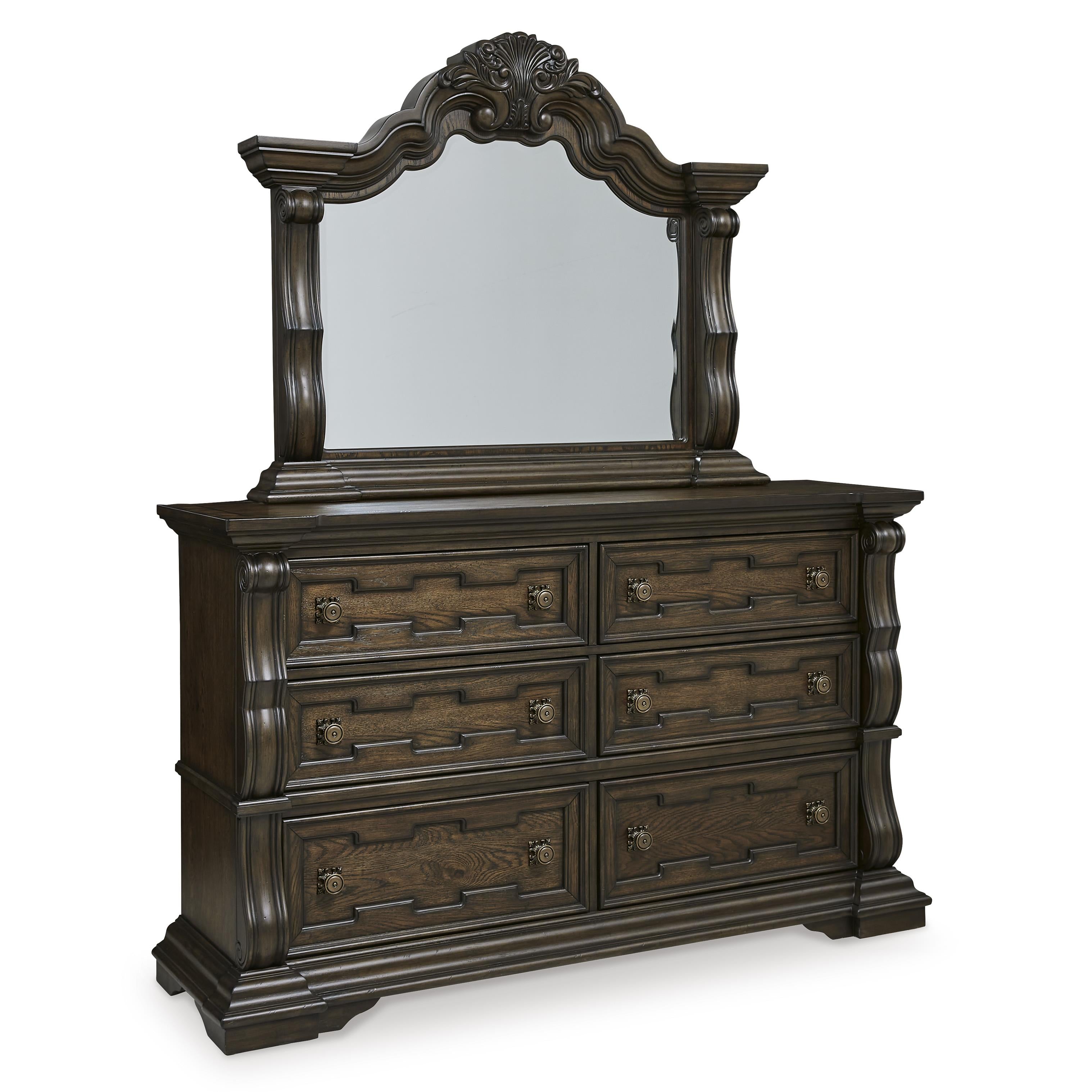 Signature Design by Ashley Commode avec miroir Maylee à 6 tiroirs B947
