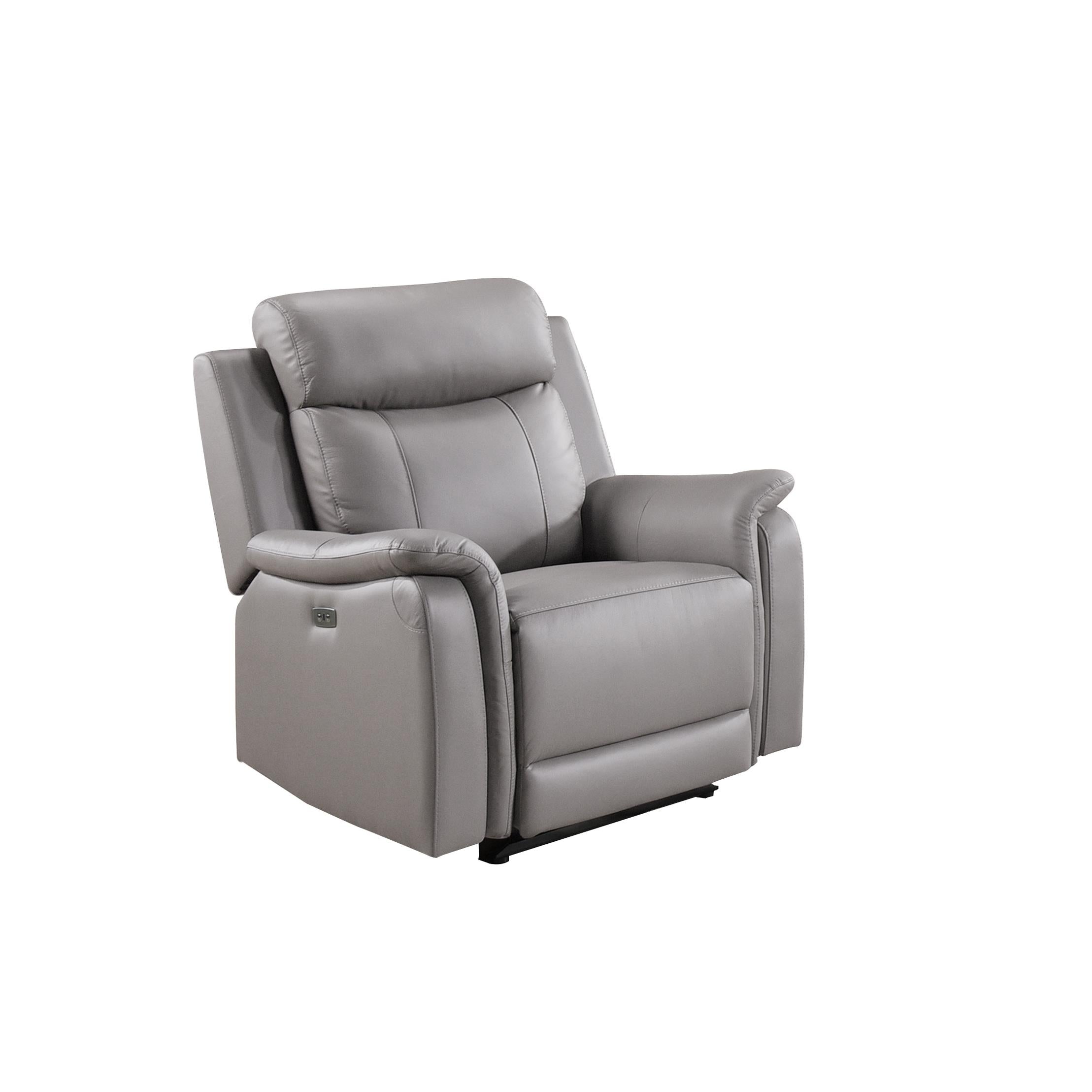 Mazin Furniture Cyrus Power Glider Leather Match Recliner 180758