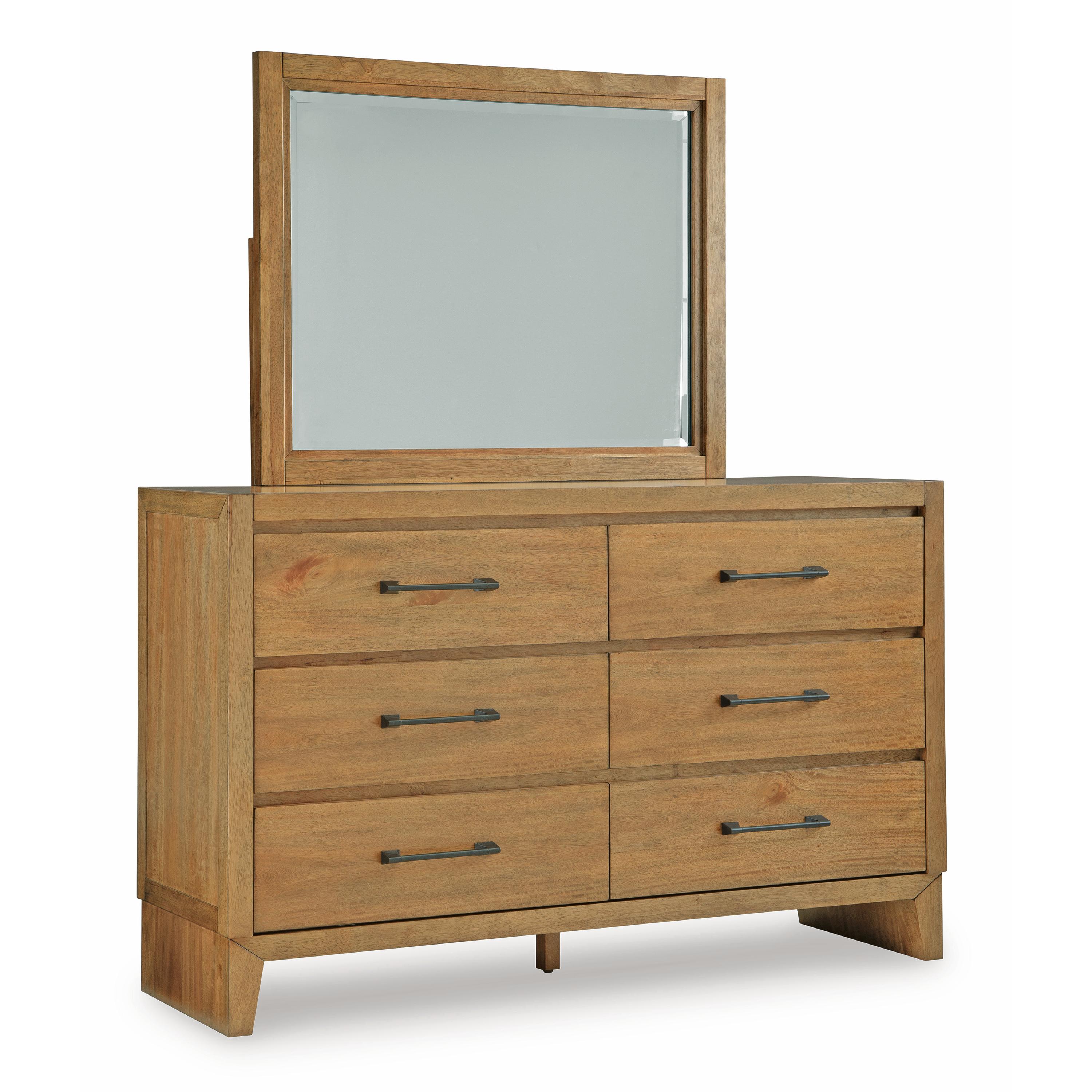 Signature Design by Ashley Commode avec miroir Sherbana à 6 tiroirs B8