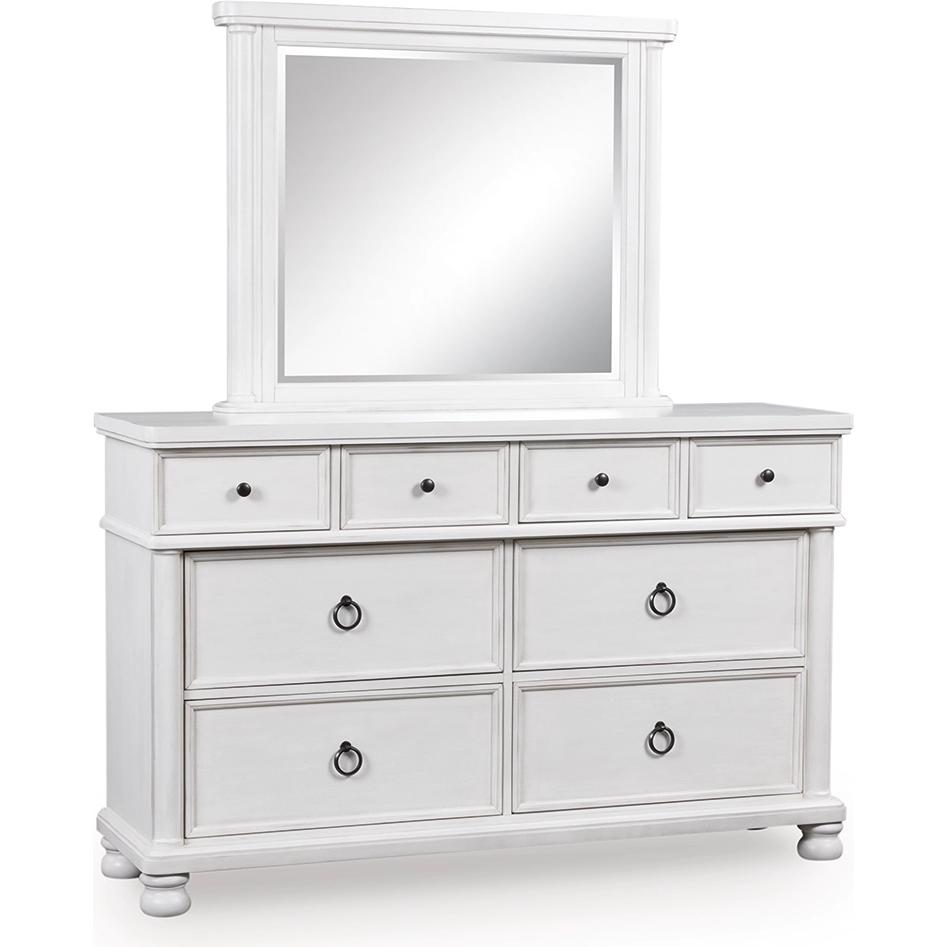 Signature Design by Ashley Commode avec miroir Rowlenstown à 8 tiroirs
